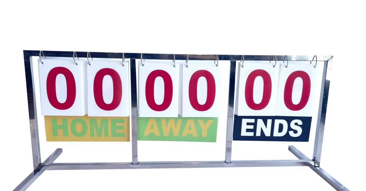 [A] OZYBOWLS CLUB MANUAL FLIP VERTICAL SCOREBOARDS